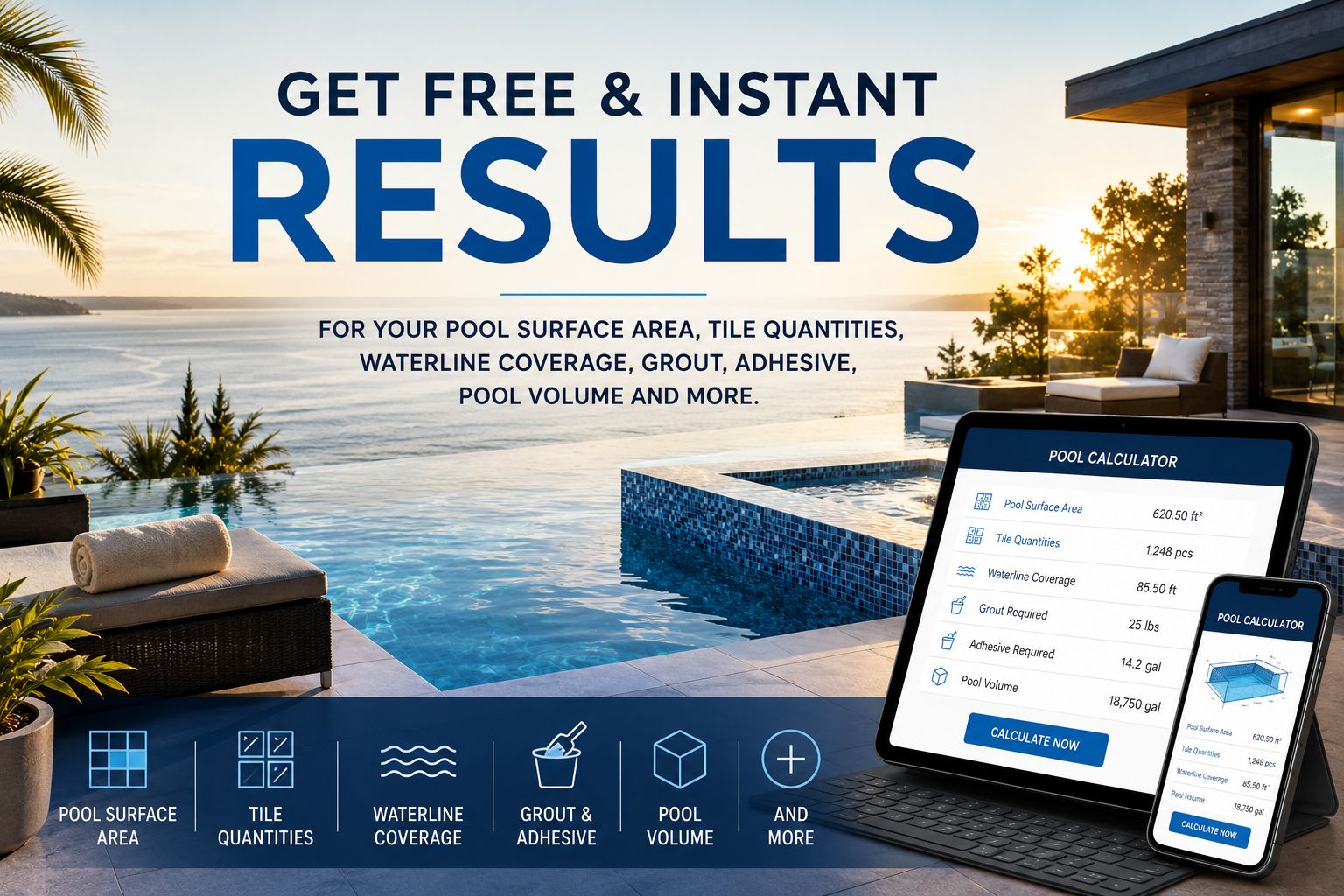 Pool Square Footage Calculator